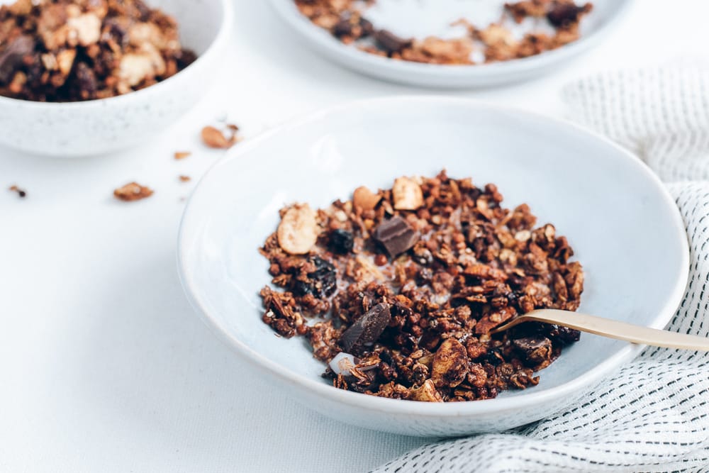 Granola au chocolat - Marie-Ève Caplette Nutritionniste